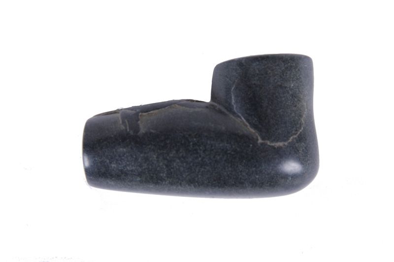 Stone Pipe Bowl - Insized Carved Tortoise Effigy