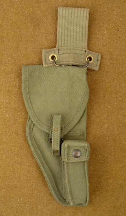WEB CANVAS MILITARY HOLSTER VIETNAM ERA