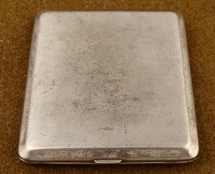 WWII NAZI CIGARETTE CASE-ART DECO FROM CAPTURED OFFICER