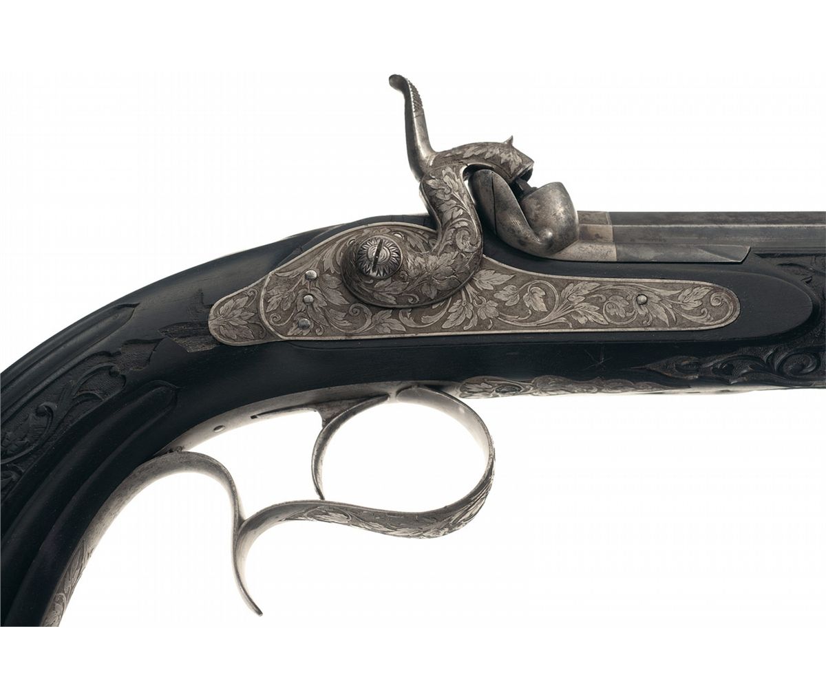 Cased Pair of 19th Century French Target Pistols by Galand