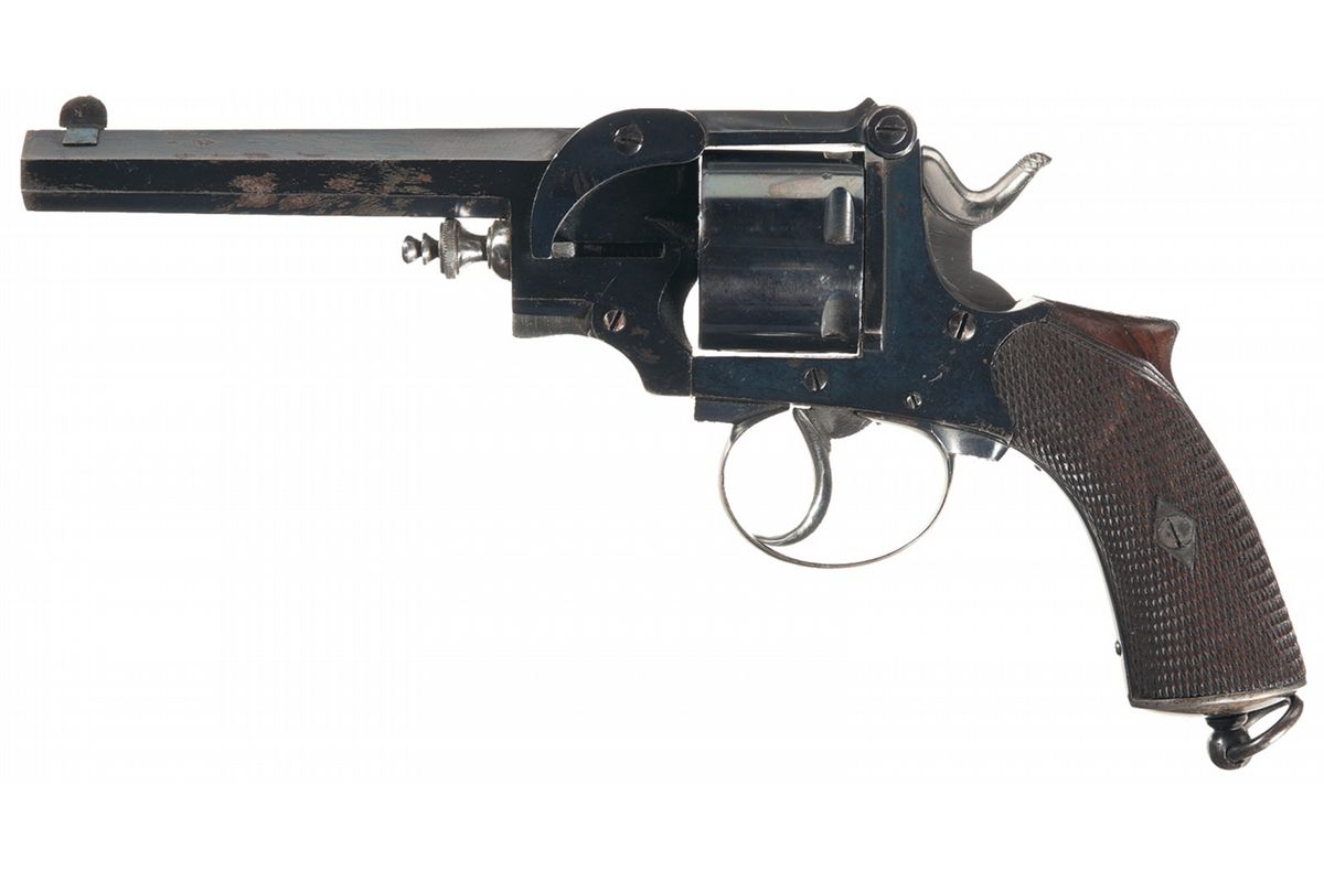 Unique British Self Extracting Double Action Revolver