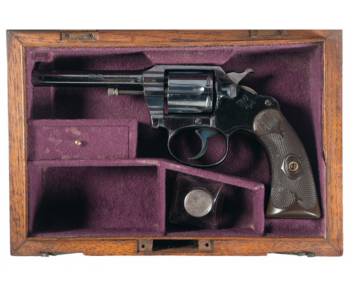 British Retailer Marked Colt Police Positive Double Action Revolver ...