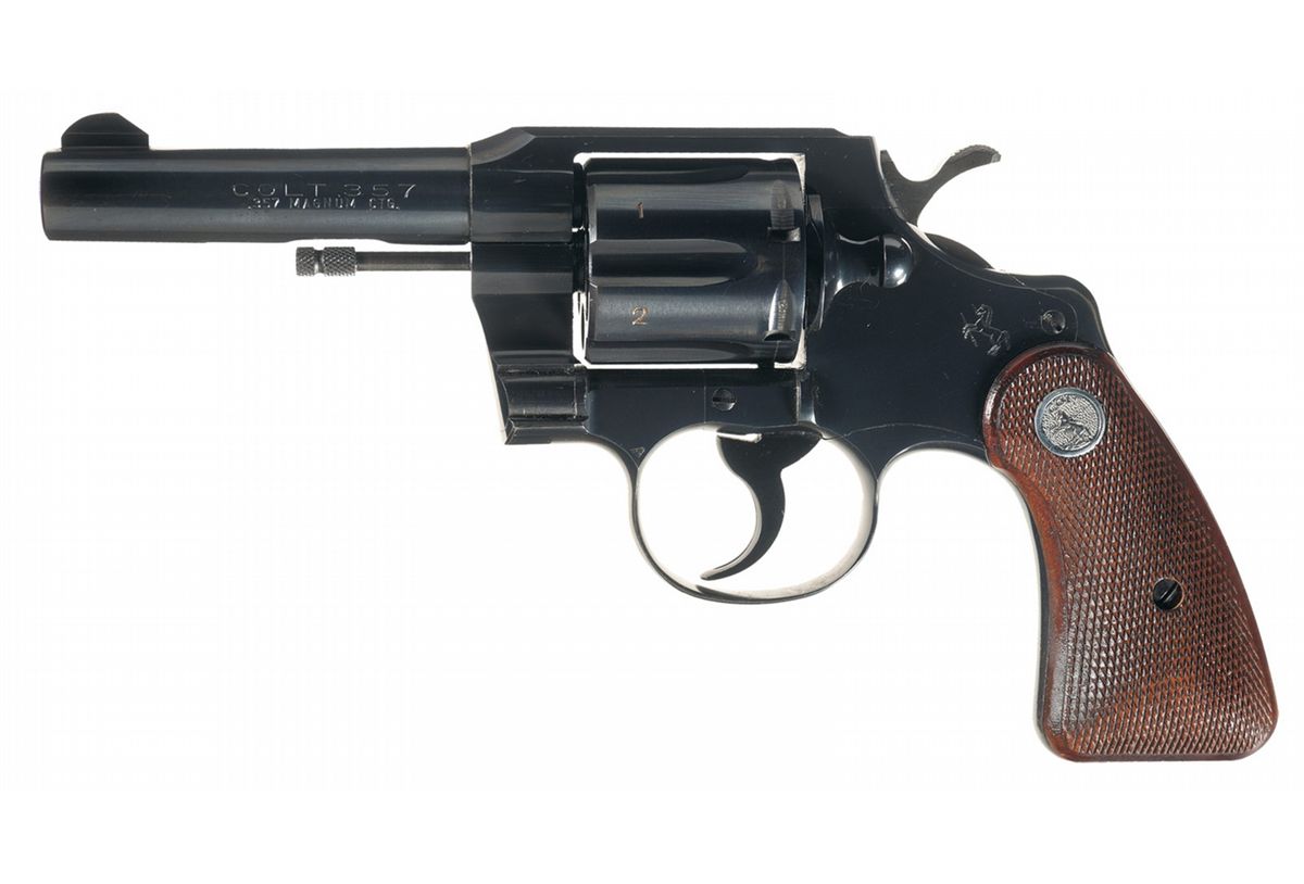 Unique Colt 357 Model Double Action Revolver