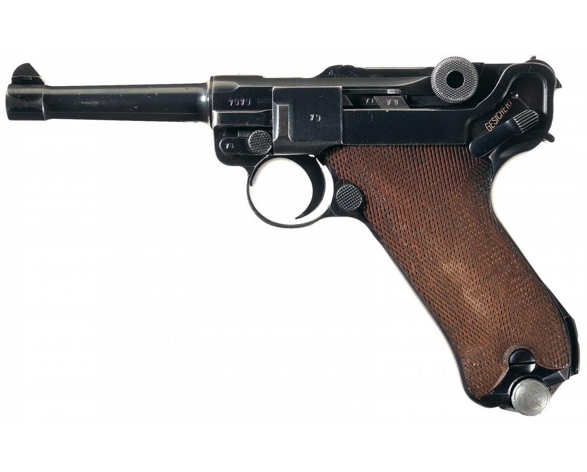 WWII Mauser "42" Code, 1940 Production Luger Pistol with Holster and ...