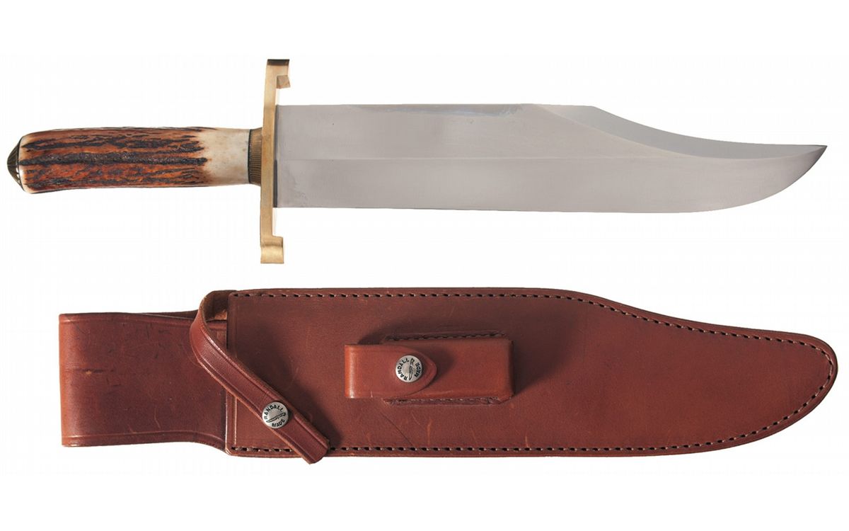 Randall Model 12-11 Smithsonian Bowie Knife with Sheath