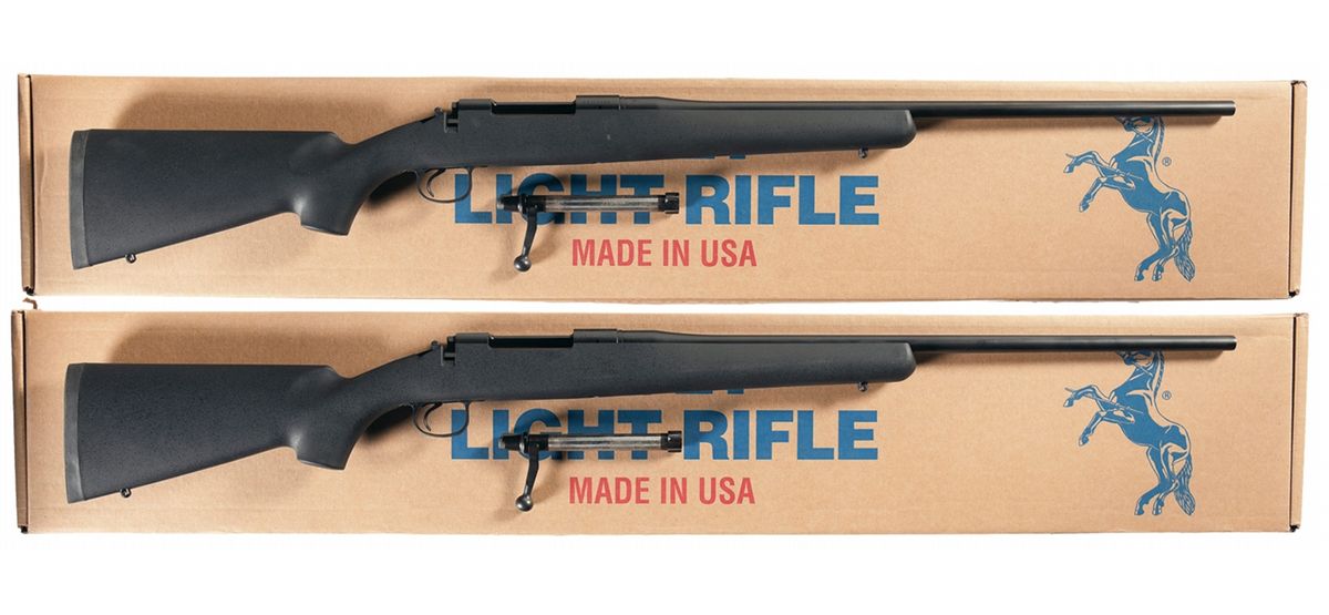 Collector's Lot of Two Boxed Bolt Action Colt Light Rifles