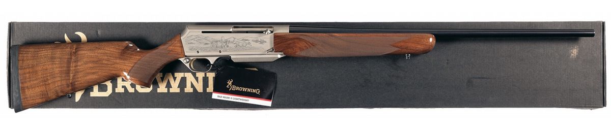 Engraved Browning BAR II High Grade Lightweight Semi-Automatic Rifle ...