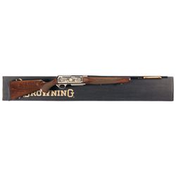 Engraved Browning BAR 100th Anniversary Semi Automatic Rifle with Box
