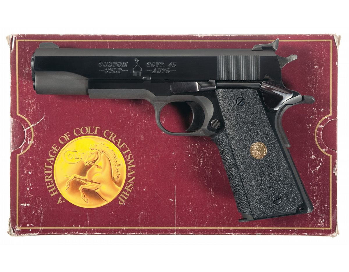 Custom Colt Government Model 1 of 1000 Semi-Automatic Pistol with Box