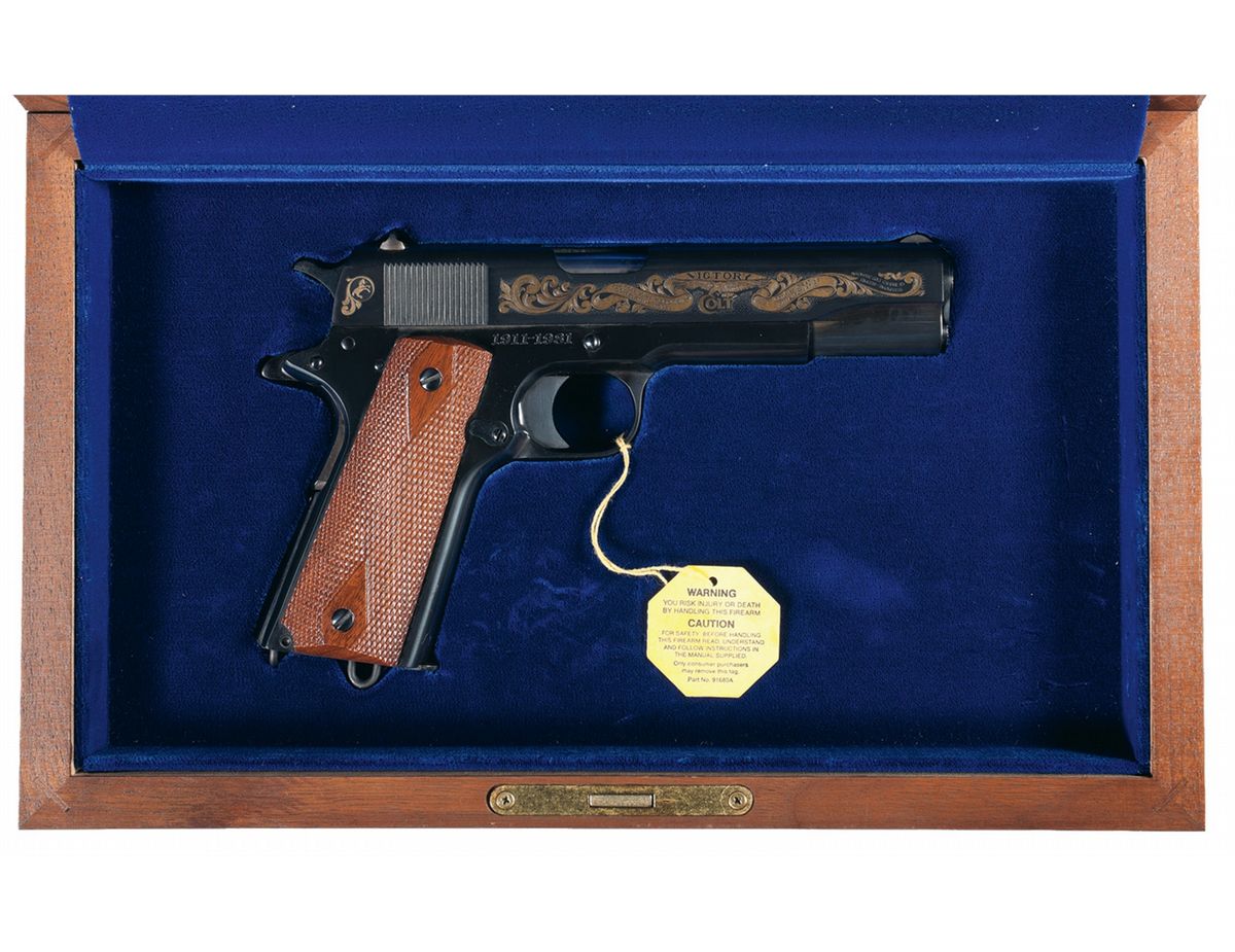Cased Colt John M. Browning Commemorative Model 1911 Semi-Automatic ...