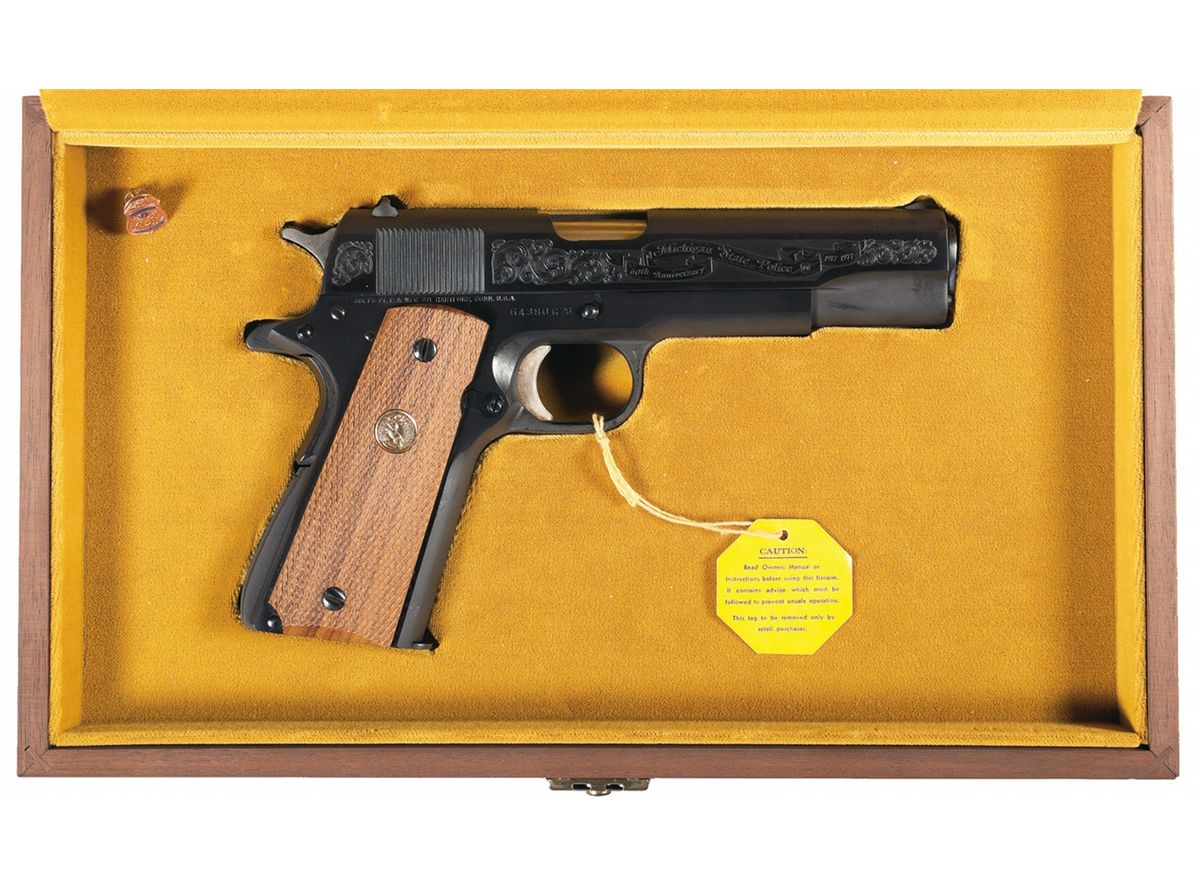 Cased Engraved Colt Custom Shop 1911 Government Model Series 70 ...