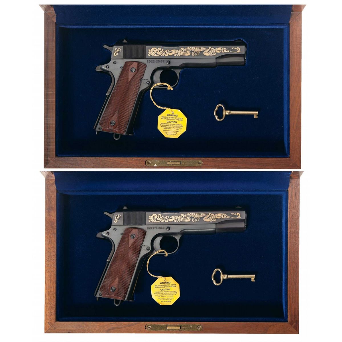 Two Colt Commemorative 1911 Semi-Automatic Pistols