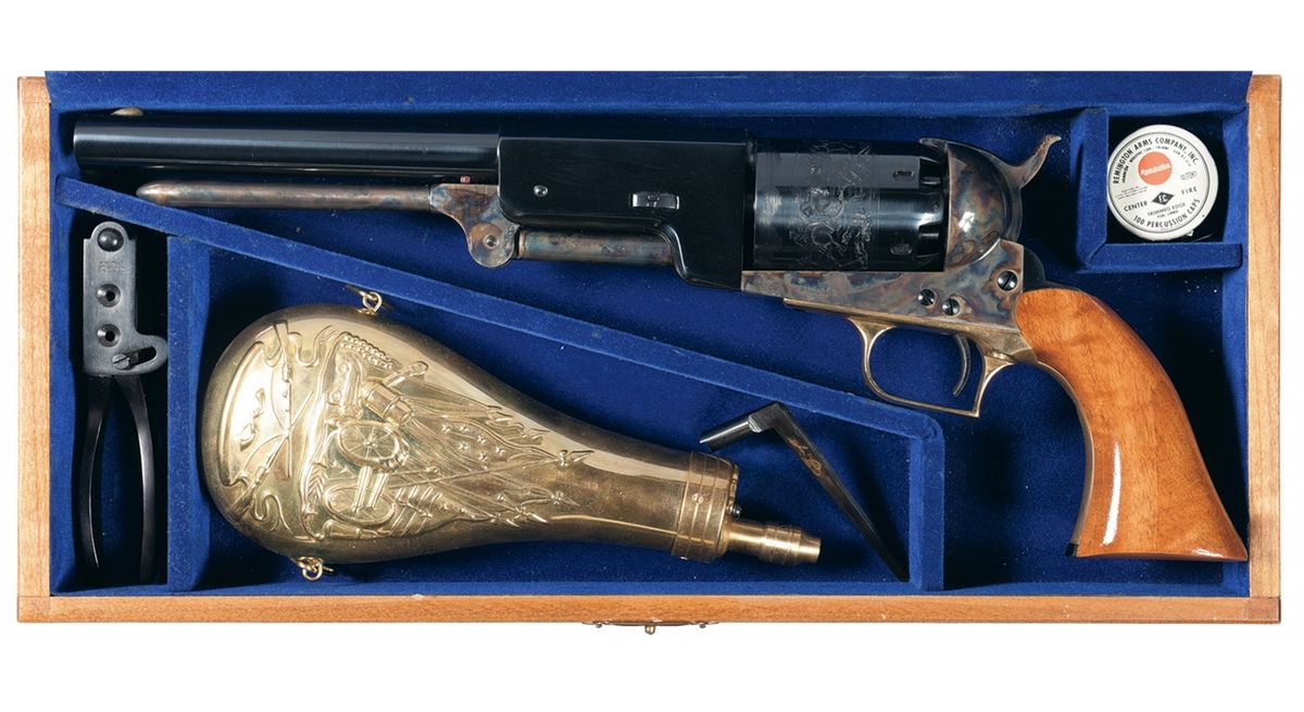 Cased Colt Walker Black Powder Signature Series Percussion Revolver ...