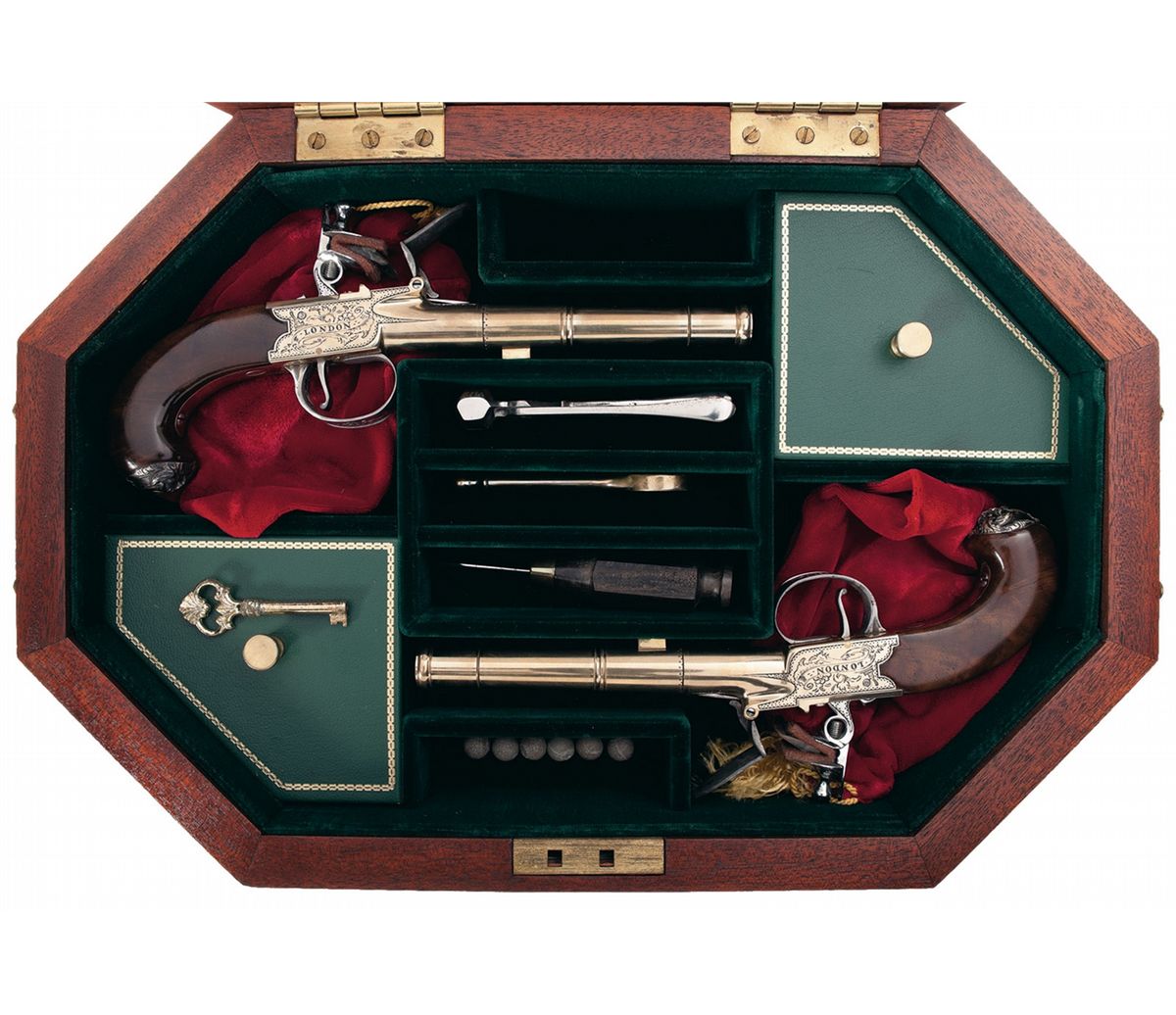 Cased Matching Pair of U.S. Historical Society Thomas Jefferson ...