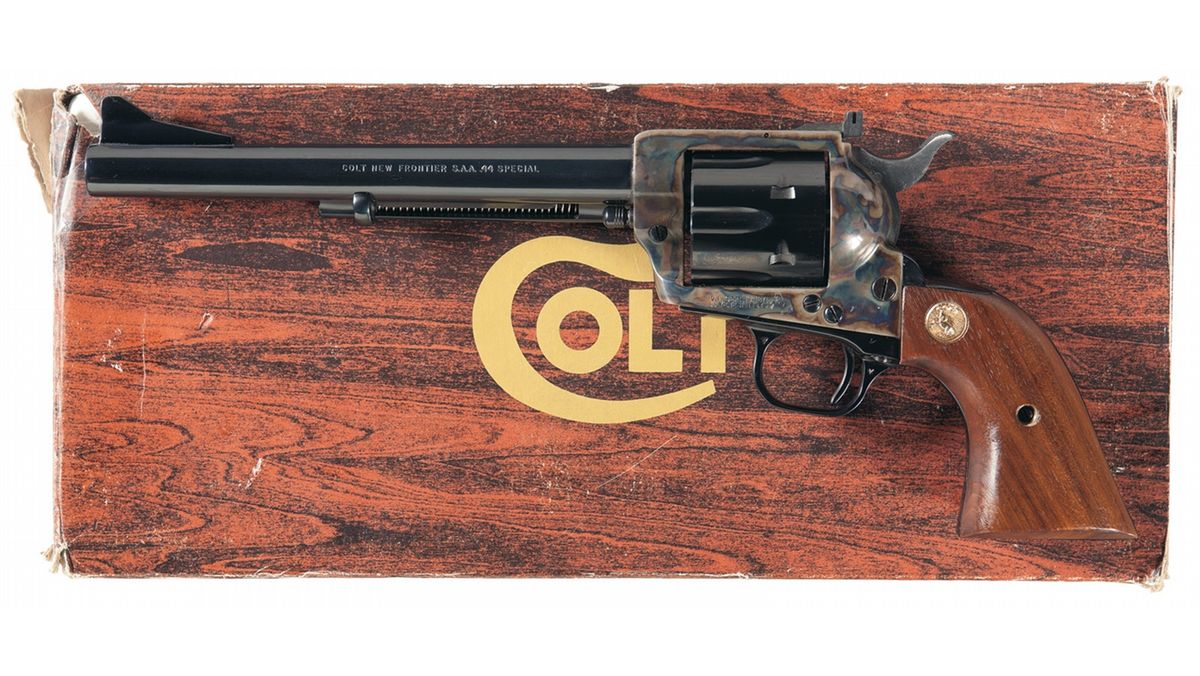 Colt New Frontier Single Action Army Flat Top Revolver with Box