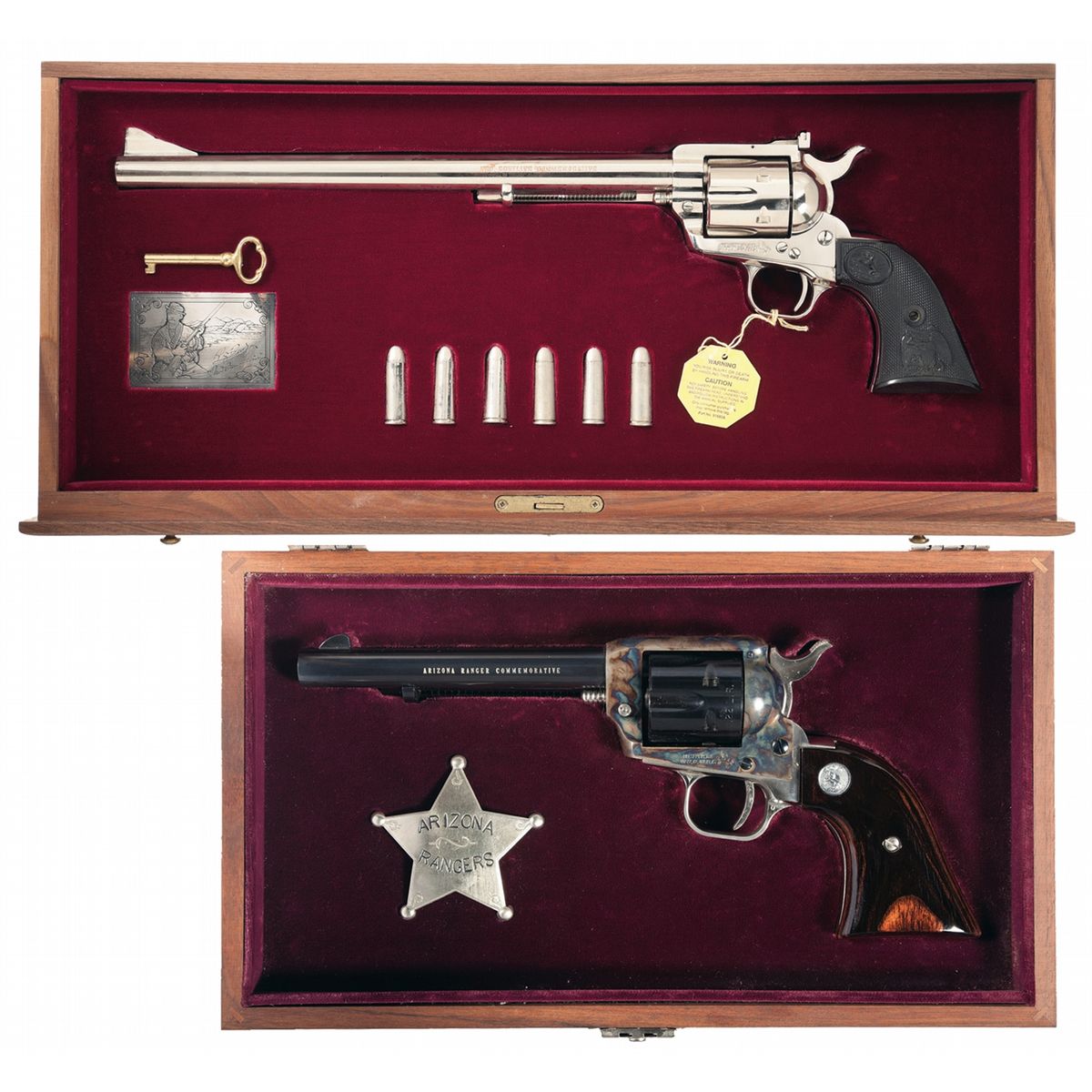 Collector Set of Two Cased Colt Commemorative Revolvers