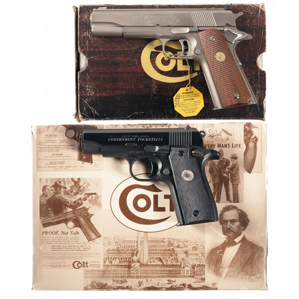 Two Boxed Colt Semi-Automatic Pistols