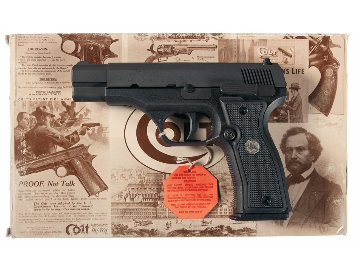 Colt All American Model 2000 Semi-Automatic Pistol with Box and Case