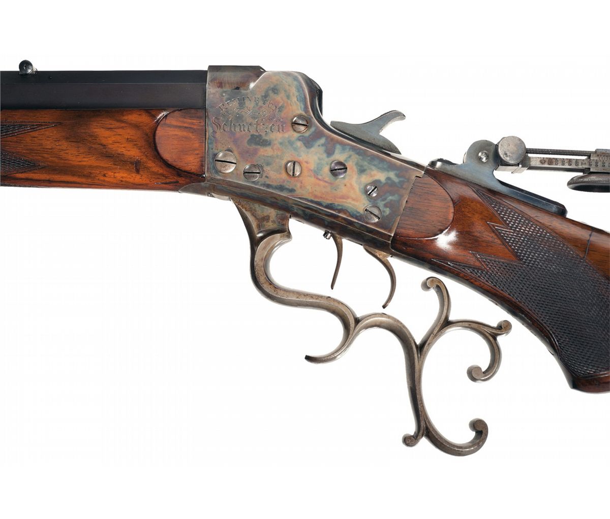 Exceptional Extremely Rare Remington Walker-Hepburn Schuetzen Single ...