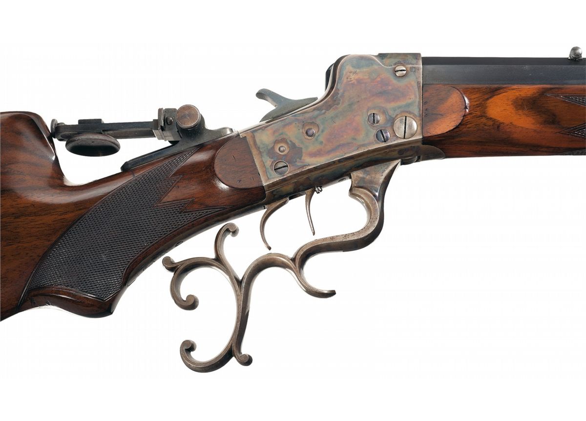 Exceptional Extremely Rare Remington Walker-Hepburn Schuetzen Single ...