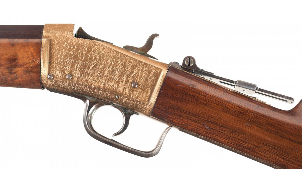 Unique Unmarked 19th Century Prototype Single Shot Falling Block Rifle ...