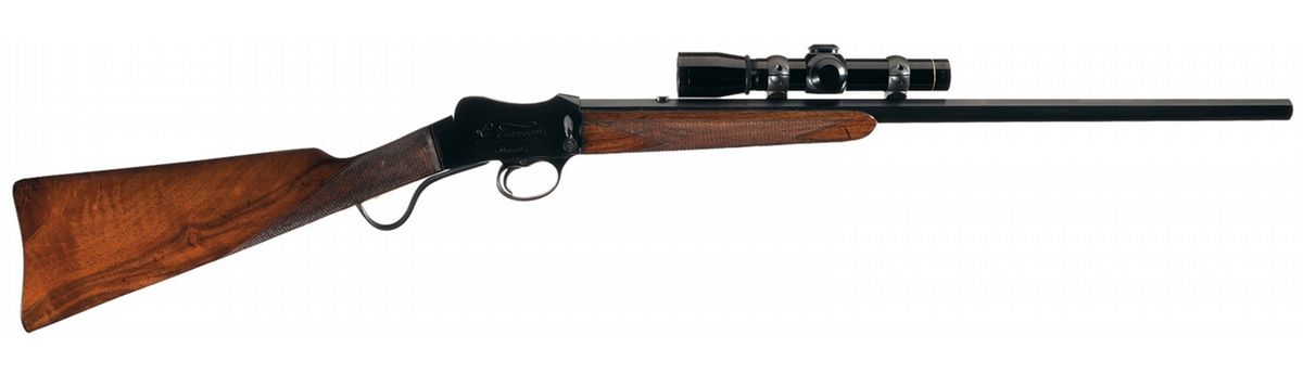 Francotte Speciale Model Single Shot Takedown Rifle with Scope and Case