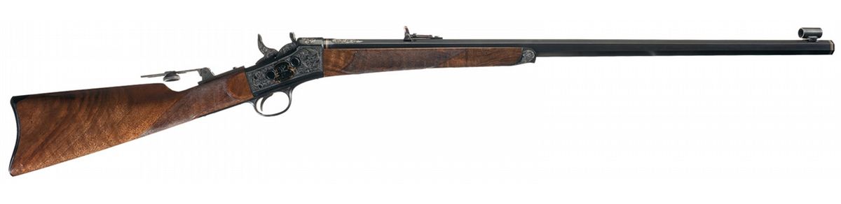 Custom Signed Engraved Gold Inlaid Model 1871 Rolling Block Rifle ...