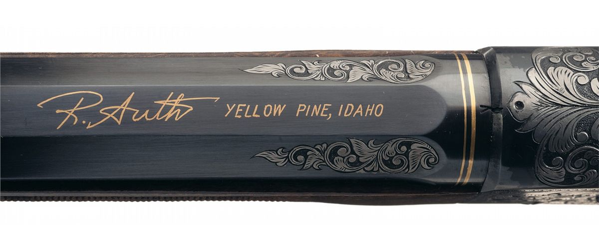 Custom Signed Engraved Gold Inlaid Model 1871 Rolling Block Rifle ...
