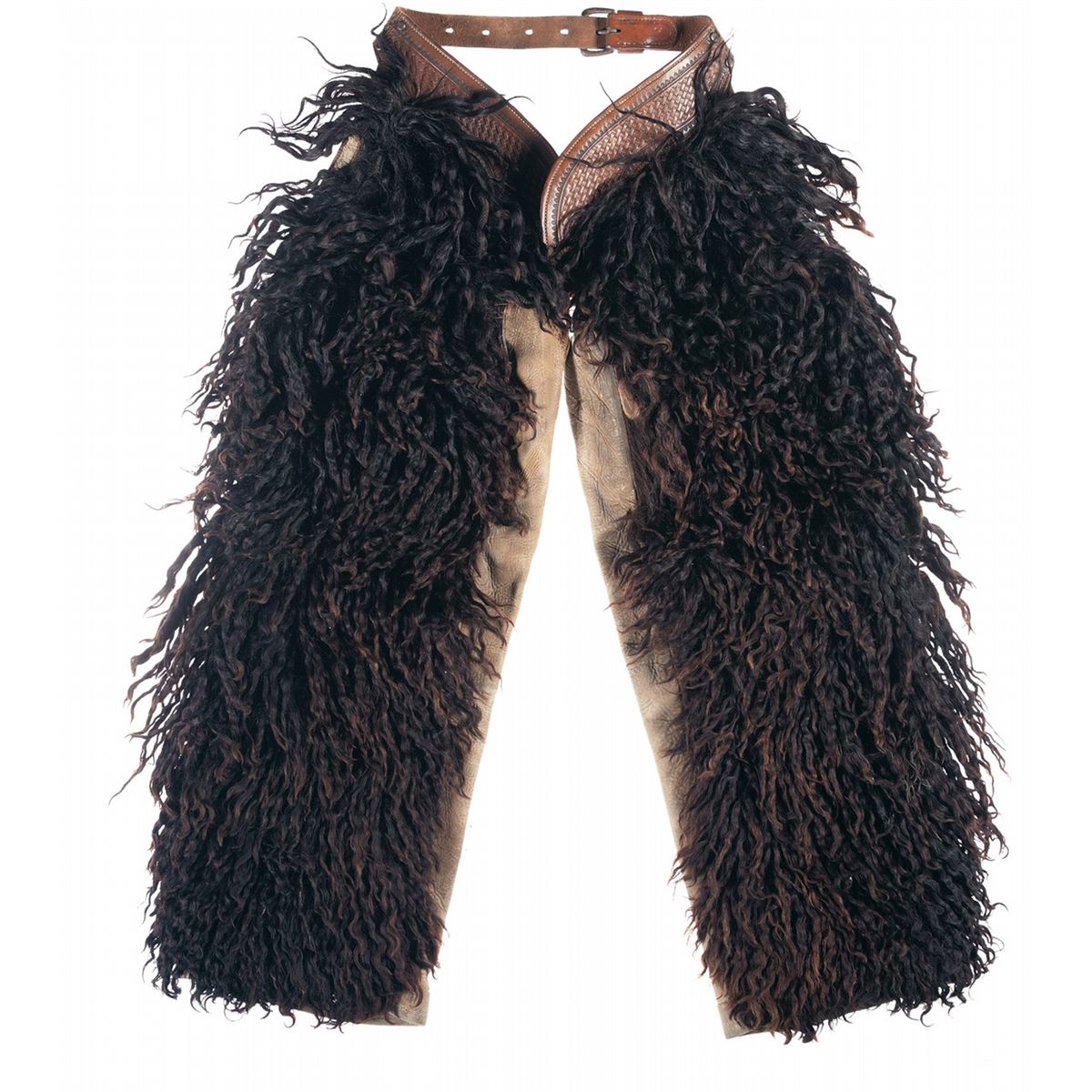 Pair of Black Angora Wooly Chaps Belonging to Artist Robert Auth