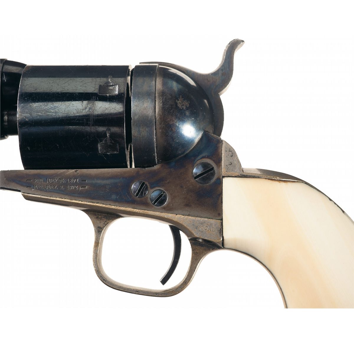 Exceptional Colt Model 1861 Navy Conversion Revolver in 38 Rimfire with ...