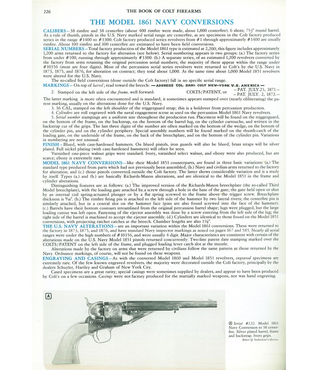 Exceptional Colt Model 1861 Navy Conversion Revolver in 38 Rimfire with ...