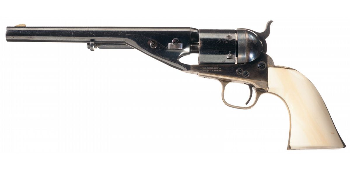 Exceptional Colt Model 1861 Navy Conversion Revolver in 38 Rimfire with ...