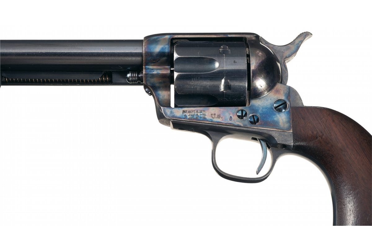 The Finest Known Documented 1880 Production Colt Cavalry Model Single ...