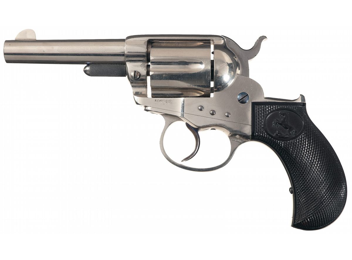 Excellent Etched Panel First Year Production Colt Model 1877 Lightning ...