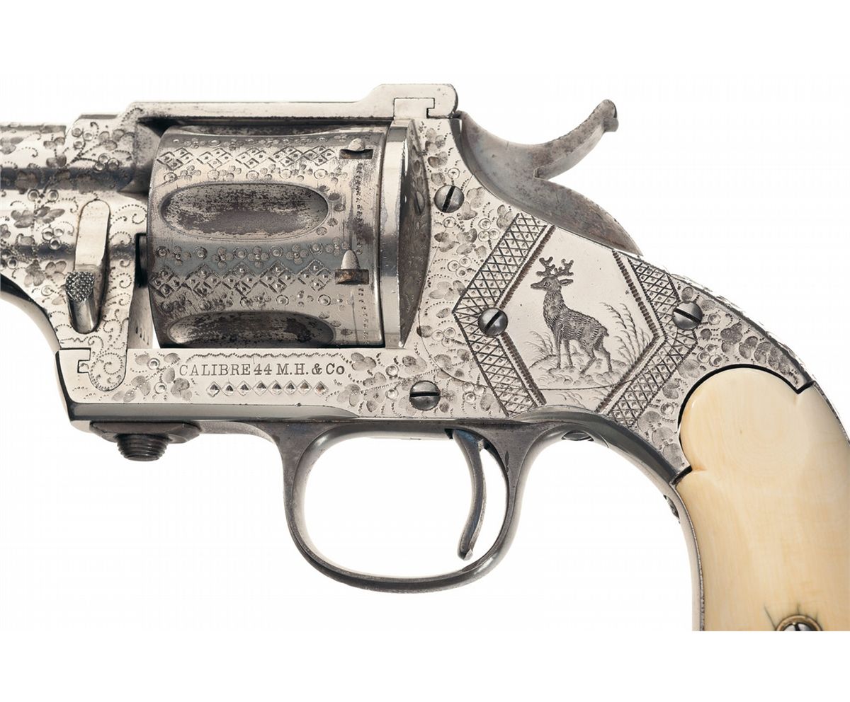 Deluxe, Factory Engraved Merwin Hulbert Single Action Revolver with ...