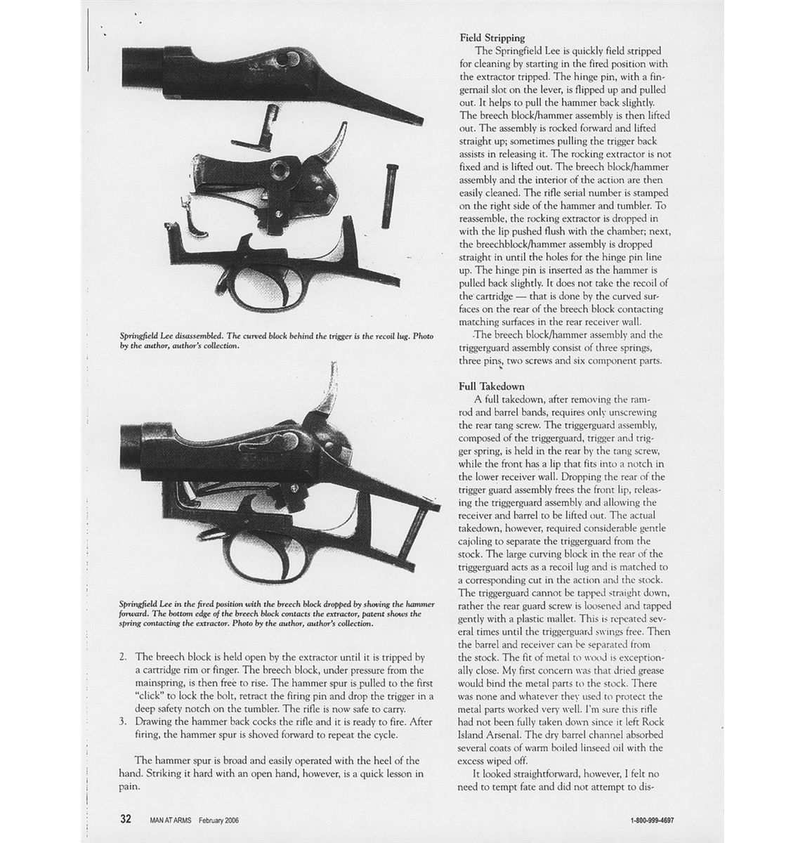 Rare Cutaway Demonstrator Model of a Lee Single Shot Breech Loading ...