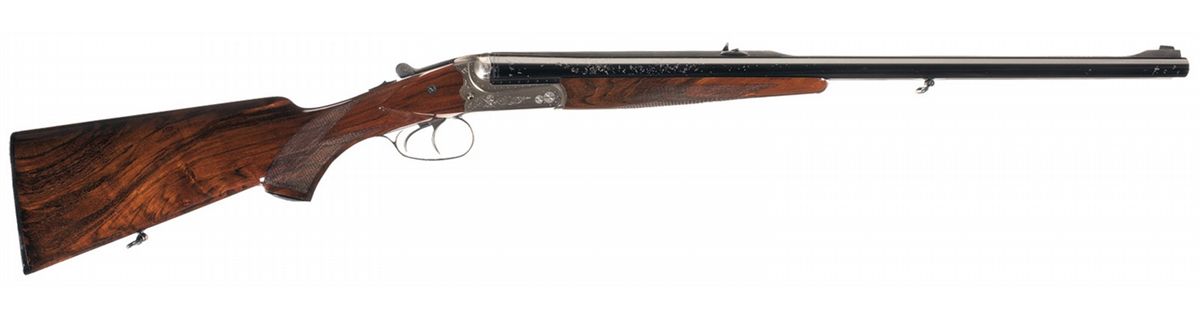 Engraved Merkel Model 140-2 Safari Double Barrel Rifle in 470 NE Caliber