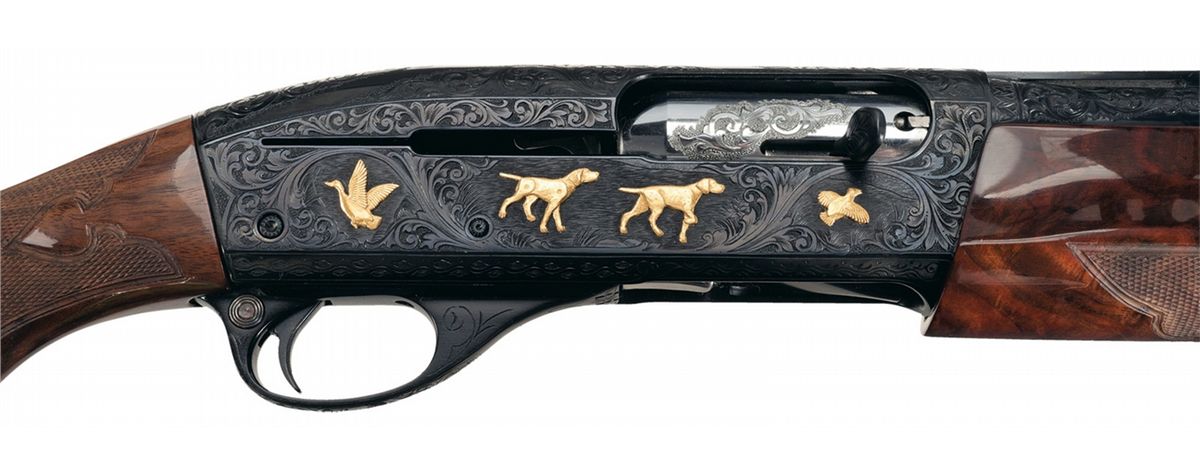 Superb Engraved Gold Inlaid and Signed Remington Model 1100F Premier ...