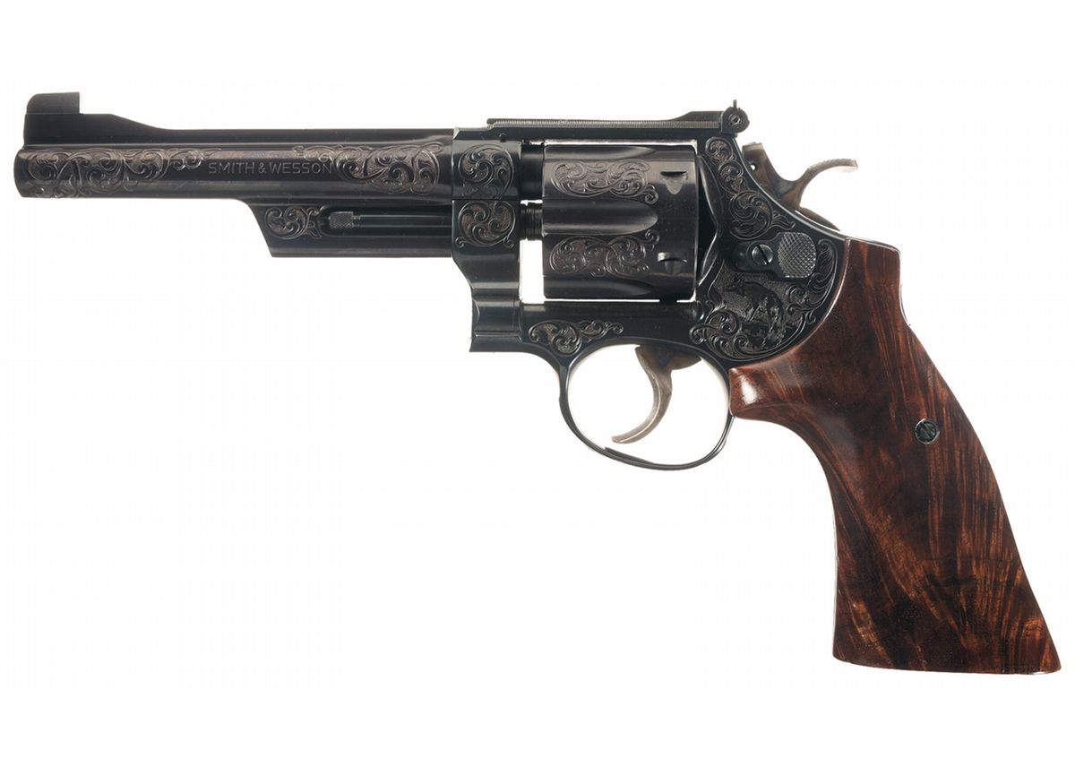 Rabeno Signed Custom Engraved Smith & Wesson Model 27-2 Double Action ...