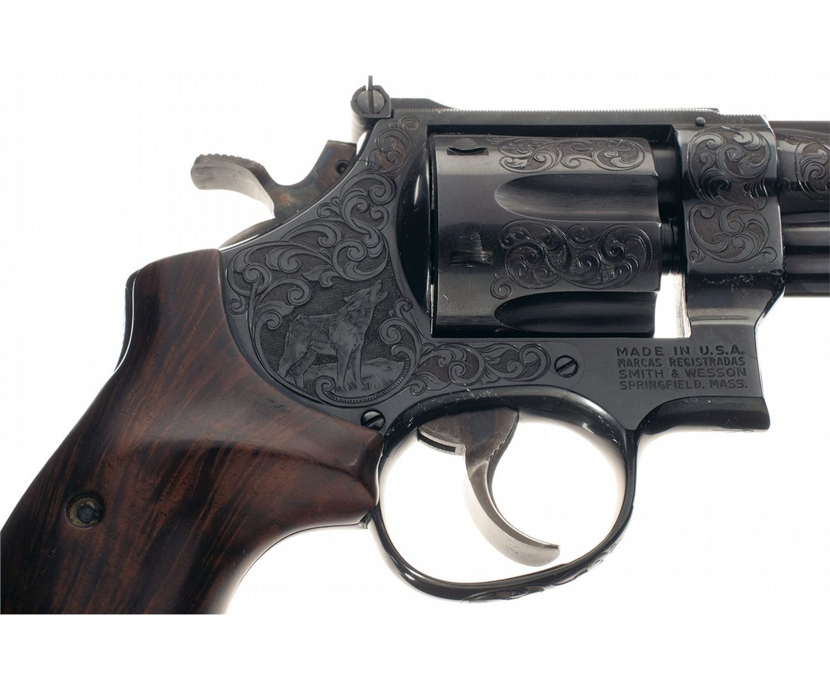 Rabeno Signed Custom Engraved Smith & Wesson Model 27-2 Double Action ...