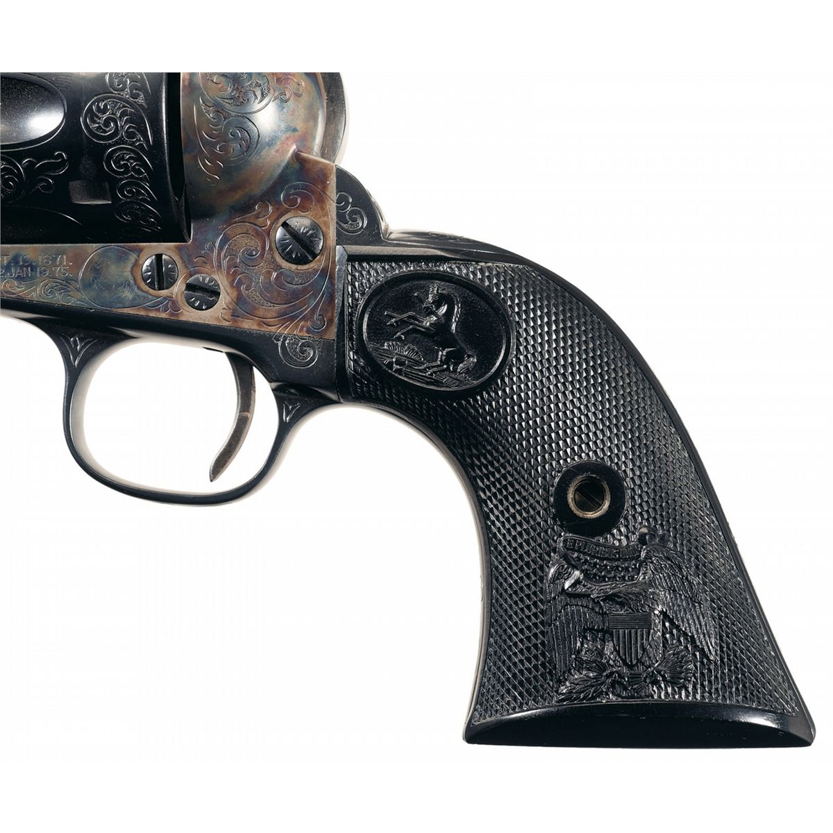 Master Engraved Black Powder Colt Single Action Army Revolver