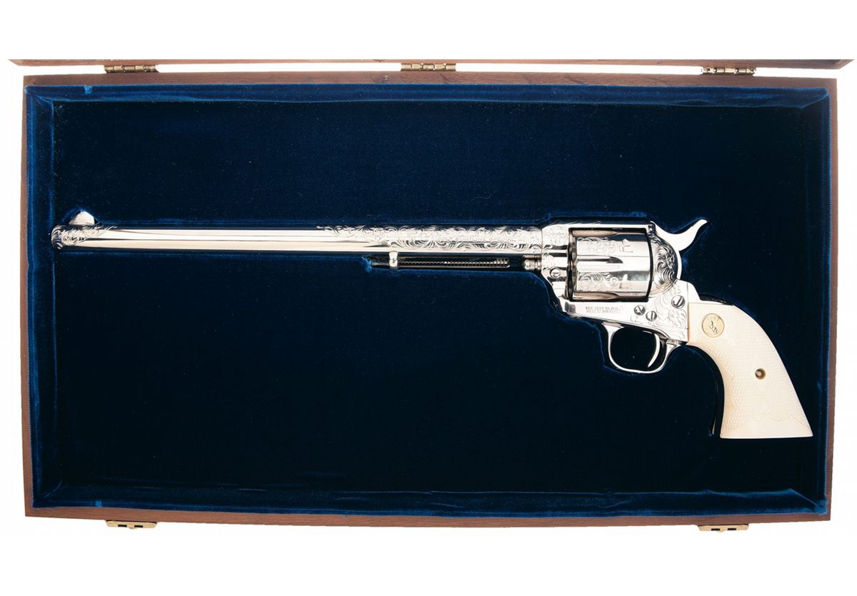 Factory Cased Engraved Colt Single Action Army Buntline Special ...