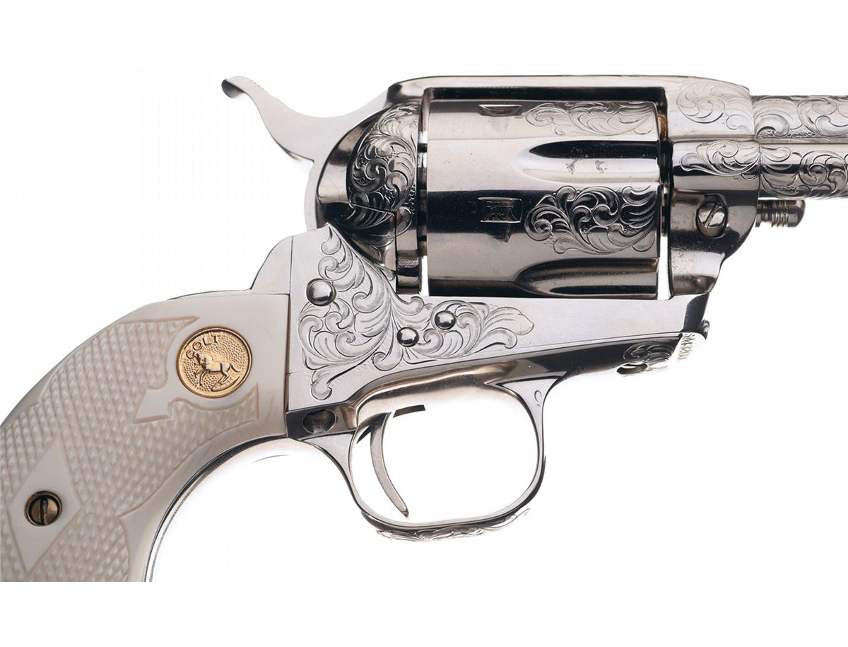 Factory Cased Engraved Colt Single Action Army Buntline Special ...