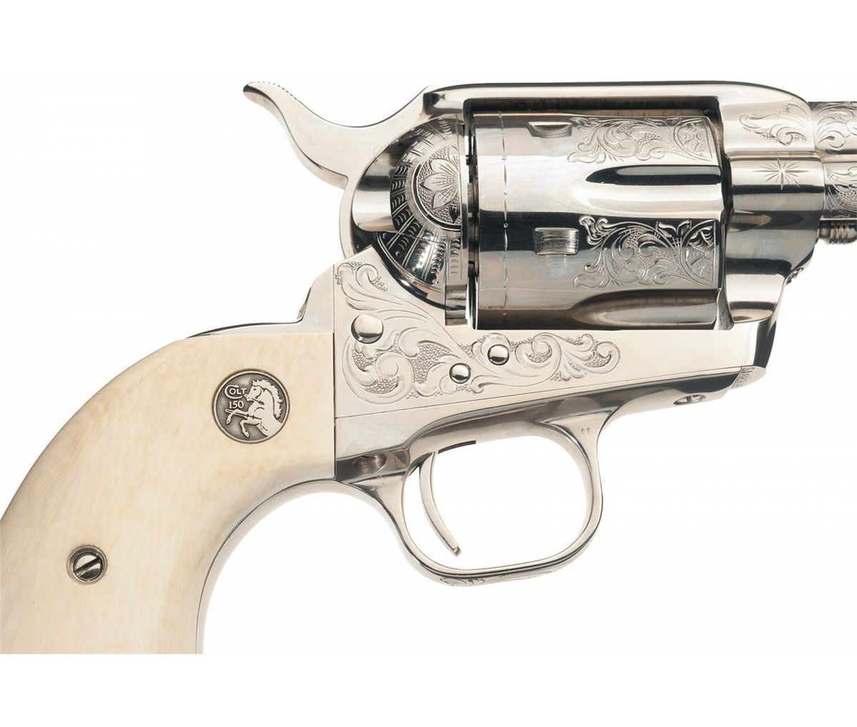 Engraved Colt 150th Engraving Sampler Single Action Army Revolver with ...