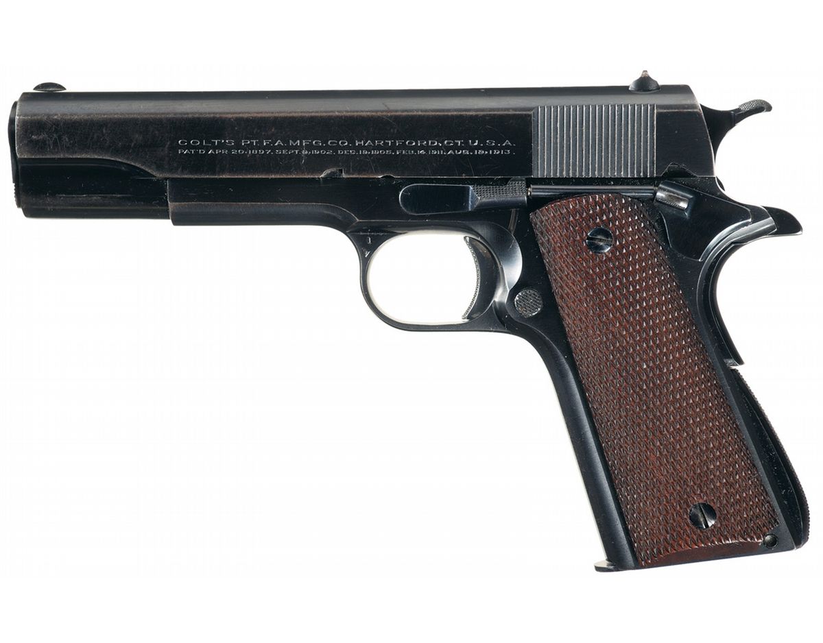 First Year Production Colt 38 Super Model Semi-Automatic Pistol