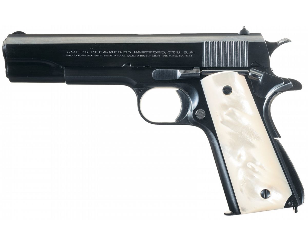 Rare Colt Government "Mexican Contract" Semi-Automatic Pistol with ...