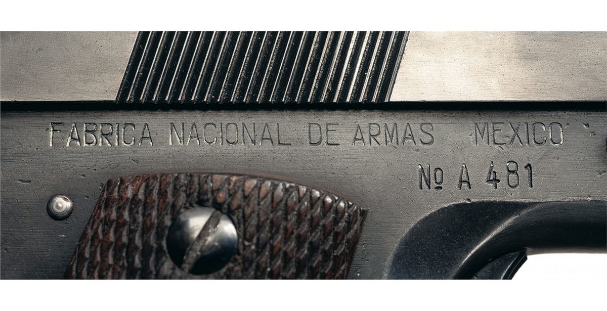 Rare Mexican Obregon 45 Caliber Semi-Automatic Pistol