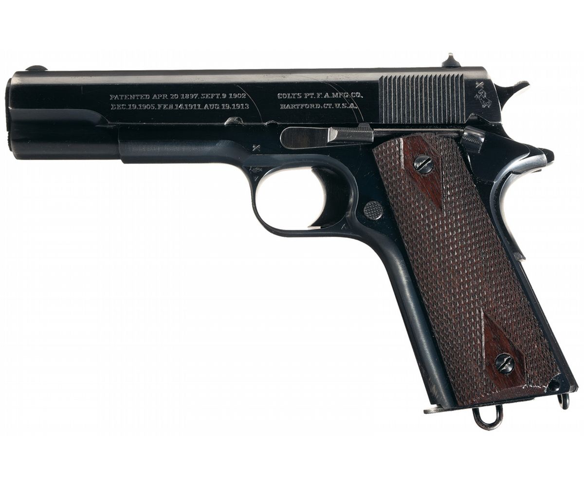 Exceptional British Contract Colt Government Model .455 Automatic ...
