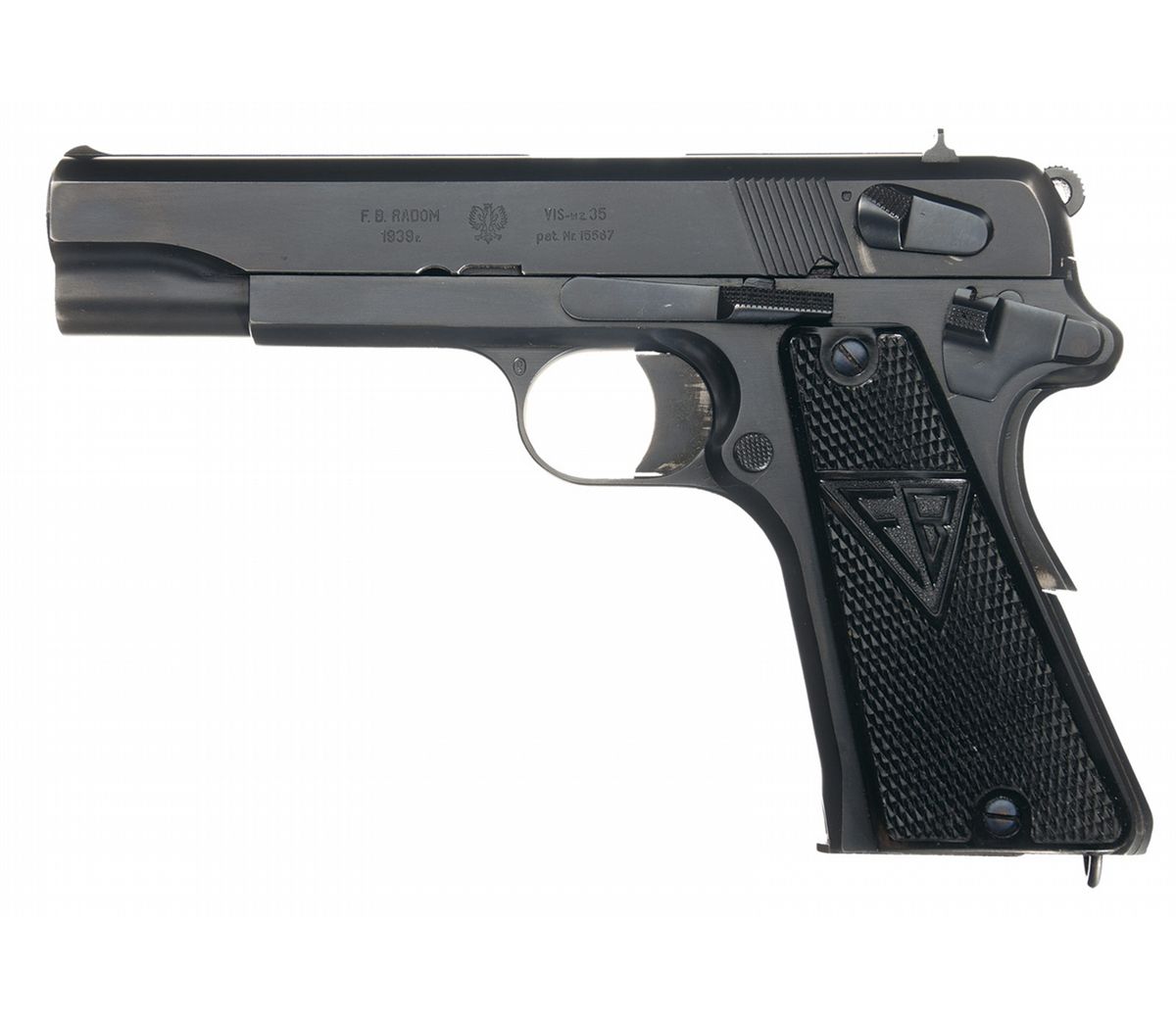 Exceptional 1939 Dated Slotted Polish Eagle Radom Model 1935 Automatic ...