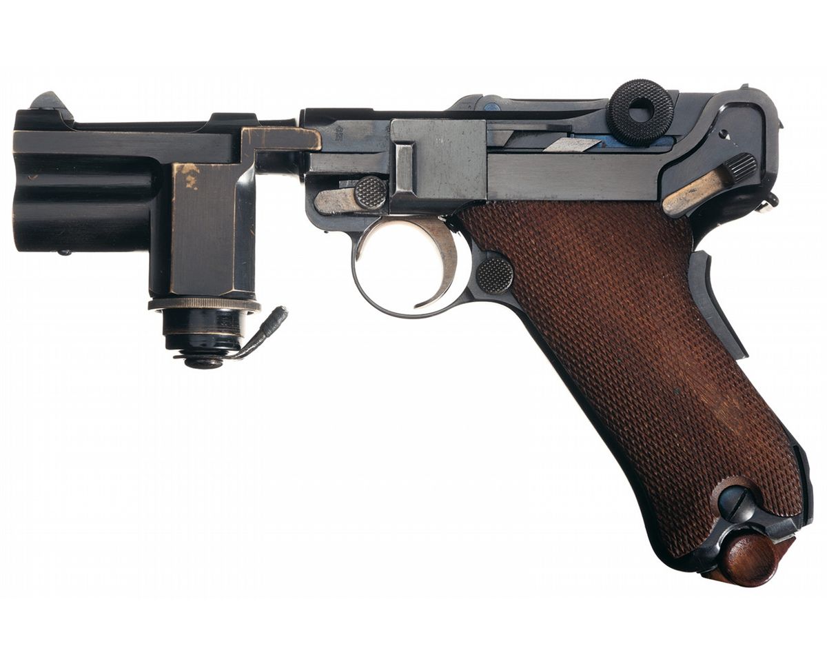 Extraordinary Hitler Guard "Night Pistol" Luger Semi-Automatic Pistol ...